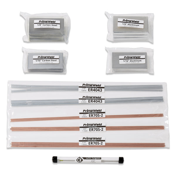 Aluminum & Steel Welding Practice Kit – Coupons, Filler, Tungsten ...