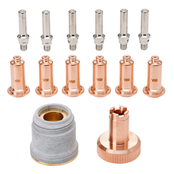 CUT60 Plasma Cutter – 14-Piece Long Shielded Consumable Kit (IPT-60 ...